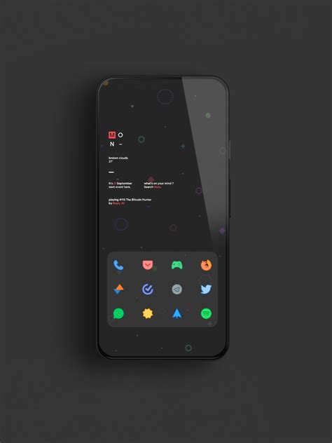 minimal dark scrolller