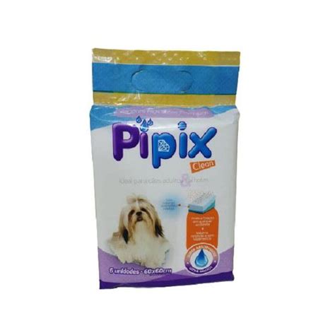 Tapete Higienico Pipix 60x55cm C 6 Unidades Tapetes Higiênicos Magazine Luiza