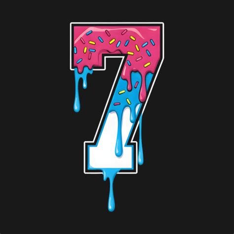 7 Number Seven Team Sports Ice Cream Drip 67 Six Seven Custom Sports
