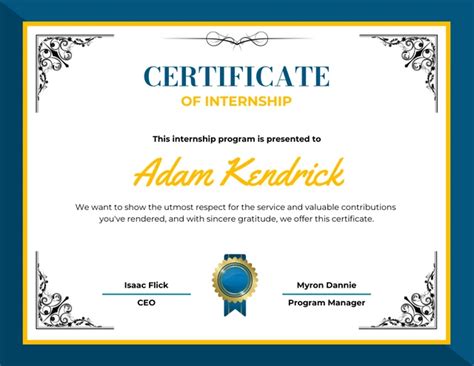 Certificate Of Manufacture Template