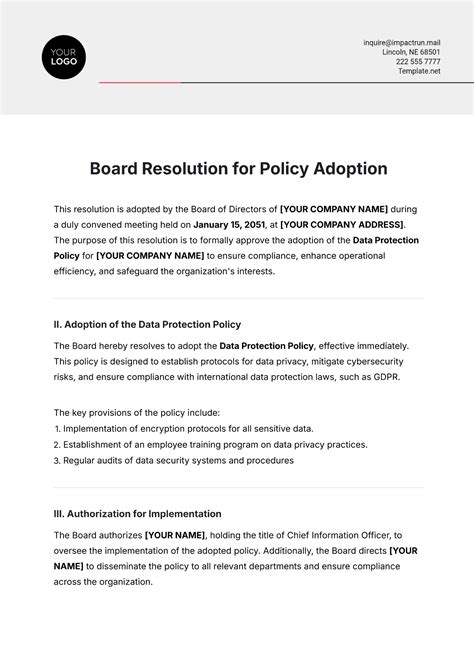Free Board Resolution For Share Transfer Template To Edit Online