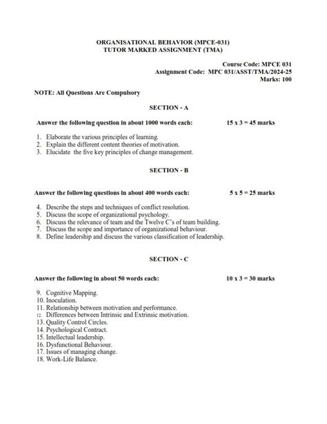 Ignou Mapc Second Year Group C Solved Assignment 2024 25 English Medium