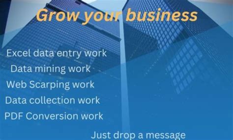 do data entry data mining data conversion data scraping and pdf