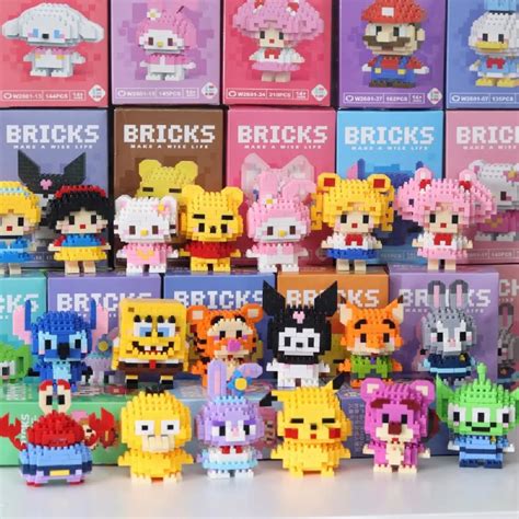 Hengsanhe Cartoon Doll Snoopy Building Blocks Diamond Tiny Particles