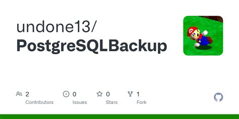 Github Undone Postgresqlbackup