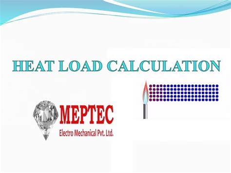 3 Heat Load Calculations For Hvac System Pptx