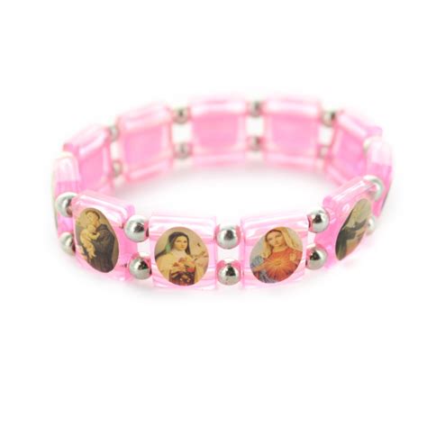 Multi Saints Religious Bracelet The Rosary Palace Color White