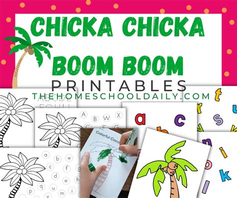 Chicka Chicka Boom Boom Printables Back To School ~ With A Freebie