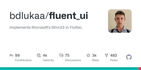 Github Bdlukaafluentui Implements Microsofts Winui3 In Flutter