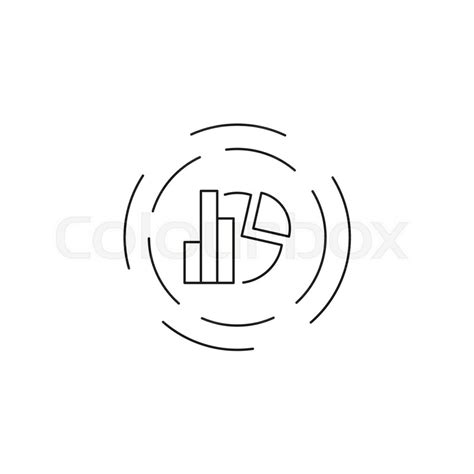 Predictive Analytics Icon Outline Stock Vector Colourbox