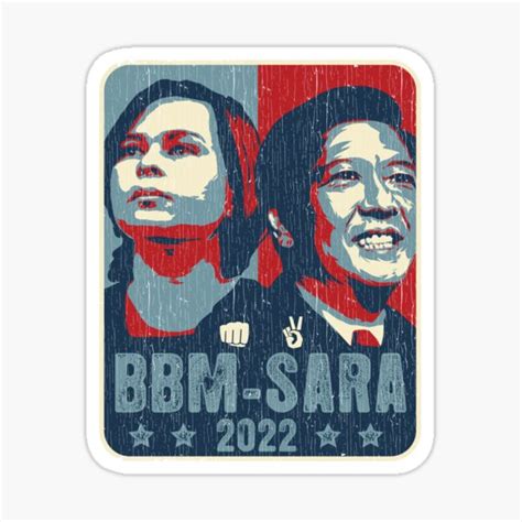 Vintage Bbm And Sara Duterte Sticker For Sale By Kimwellrena Redbubble