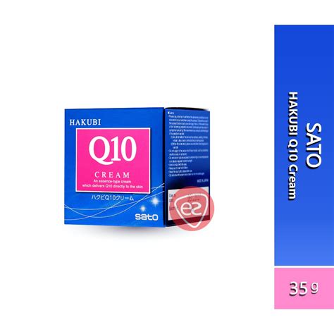 Sato Hakubi Q10 Cream 35g For Premature Lines And Wrinkles Shopee