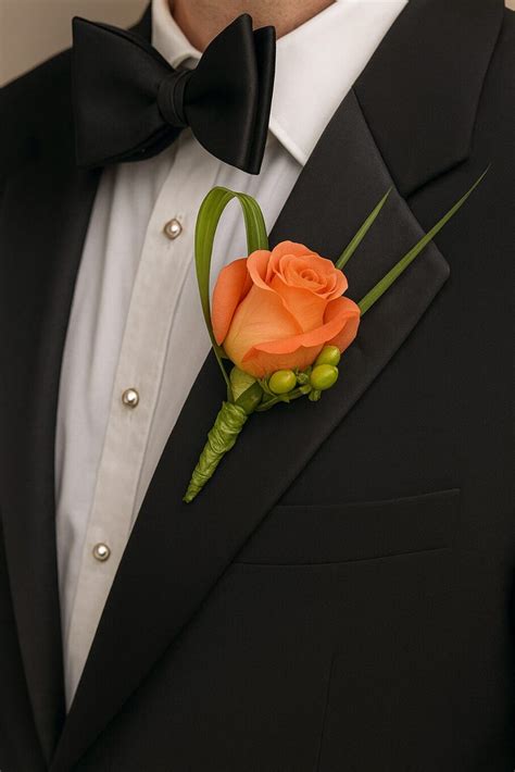 Boutonniere Sunset Amazon Flowers Proms And Weddings