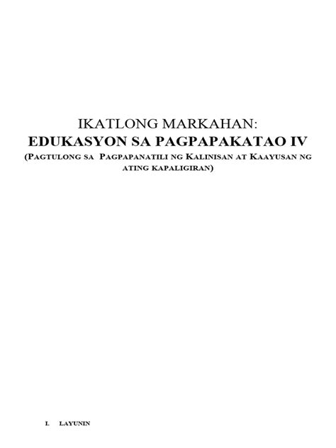 Grade 4 Esp Lesson Plan Quarter 3 Pdf