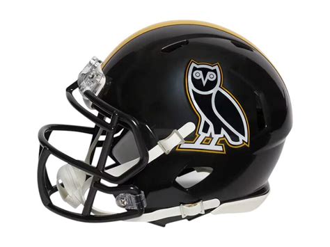 Ovo X Nfl Pittsburgh Steelers Riddell Mini Helmet Black Editorialist