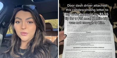 Delivery driver sends letter to woman complaining about how much she tipped | indy100