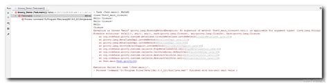 【错误记录】groovy 运行报错 exception in thread “main“ groovy lang