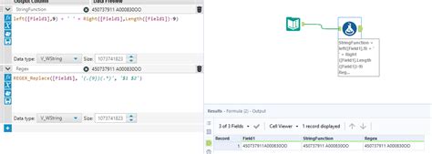 solved add space after first 9 characters alteryx community