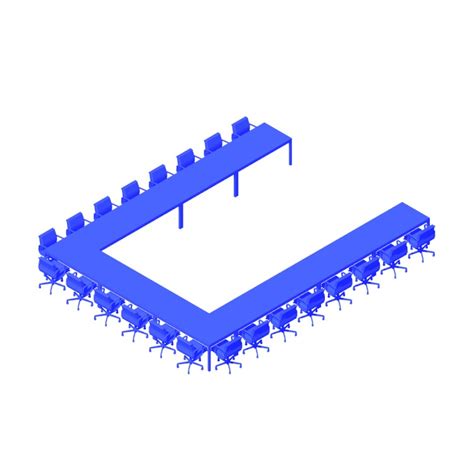 U Shape Conference Table 12 Foot Conference Room Table Modern