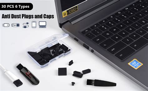 Tapones De Enchufe De Puerto Usb 30 Unidades De 6 Tipos