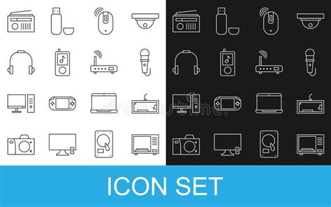 Set Line Microwave Oven Keyboard Microphone Wireless Computer Mouse