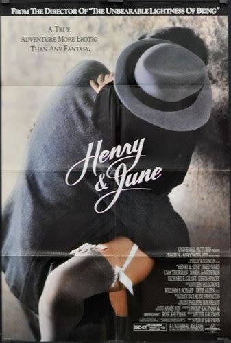 Henry And June 1990 Original 27x40 D S Folded Movie Poster Uma Thurman