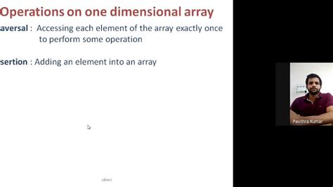 Array Traversal And Linear Search Algorithm Youtube