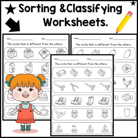 Sorting And Classifying Worksheets For Kindergarten Fun Hands On