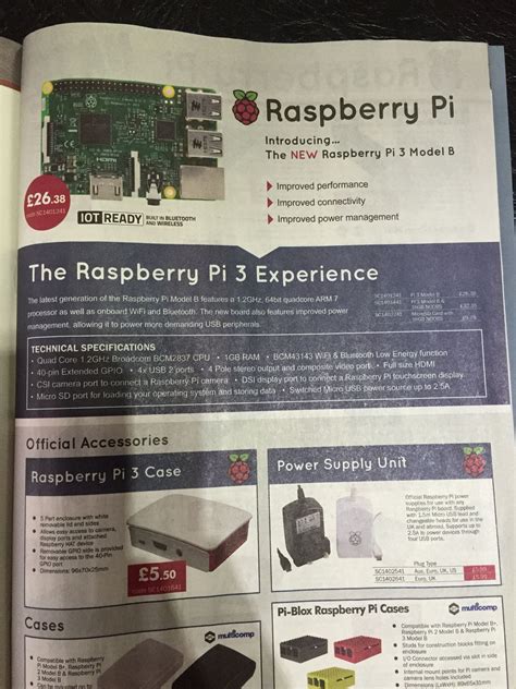 Raspberry Pi 3 In The Cpc Catalogue Raspberry Pi
