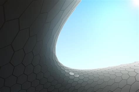 Premium Photo Hitech Hexagon Pattern