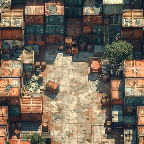 10 Cyberpunk Warehouse Battlemaps Sci Fi Dnd Battle Map Cyberpunk D