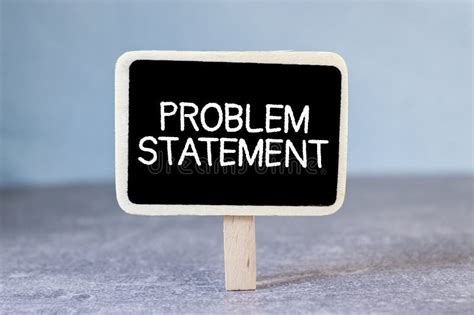 Problem Statement Is Shown Using The Text Stock Image Image Of Finance Education 297560201