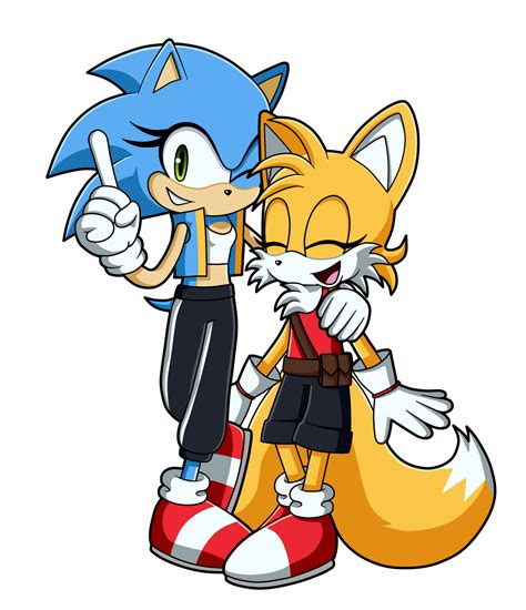 Female Sonic And Tails By Heytherebabu On Deviantart