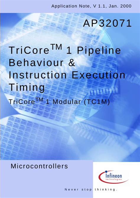 Pdf Tricore Pipeline Behaviour And Instruction Execution Timing
