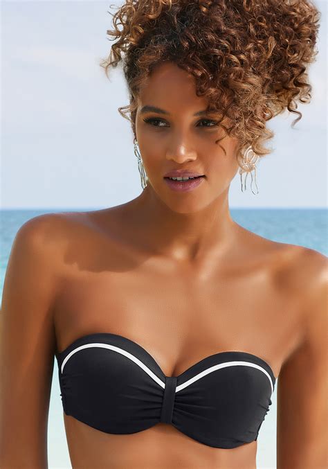 Vivance Bügel Bandeau Bikini Top In Schwarz Heine