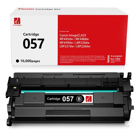 057H 057 Black High Yield Toner Cartridge 1-Pack Replacement for Canon ...