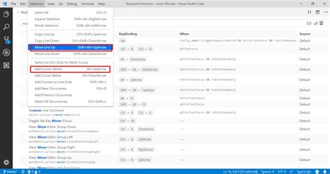 Update PDF Document About Keyboard Shortcut Reference For Move Line Up Down Issue