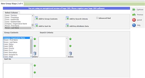 Creating A Custom Group View In Sage CRM
