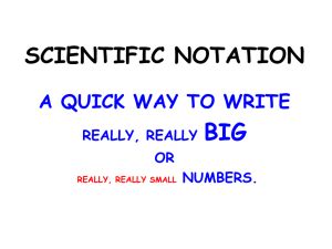 Scientific Notation PowerPoint