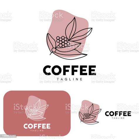 커피 로고 커피 트리 디자인 카페 음료 벡터 아이콘 브랜드 일러스트 레이 션 기호 0명에 대한 스톡 벡터 아트 및 기타 이미지