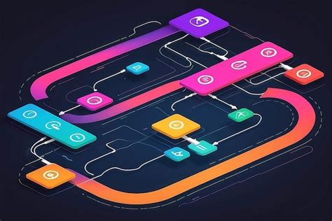 Premium Photo User Flow Concept Illustration