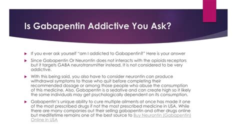Ppt Is Gabapentin Addictive Powerpoint Presentation Free Download Id 11825031