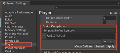 Configure Project Gamium