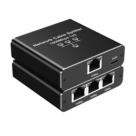 1000mbps Ethernet Adapter Lan Internet Splitter Cat 6 Rj45 Gigabit Switch For Pc Laptop Tv Box