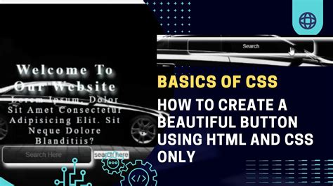 How To Create A Beautiful Button Using Html And Css Only Youtube