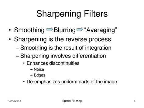 Difference Between Smoothing And Sharpening Filters In Image Processing