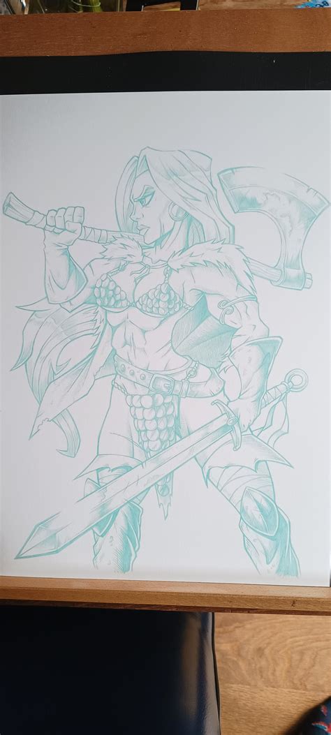 Finished The Inking On My Red Sonja Fanart Very Pumped With The
