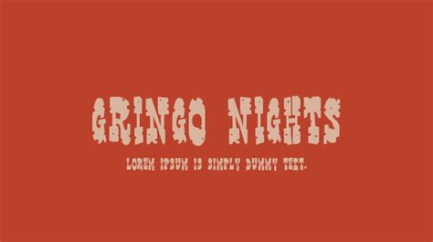 Gringo Nights Font Download Free For Desktop And Webfont