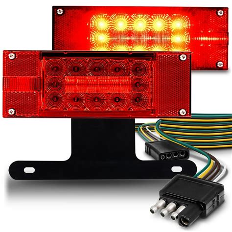 Waterproof Led Trailer Light Kit Megasport Plug And Play Submersible Led