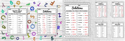 Back To School Word Scramble Puzzle Book With Solutions Vocabulary Activities Teaching Resources